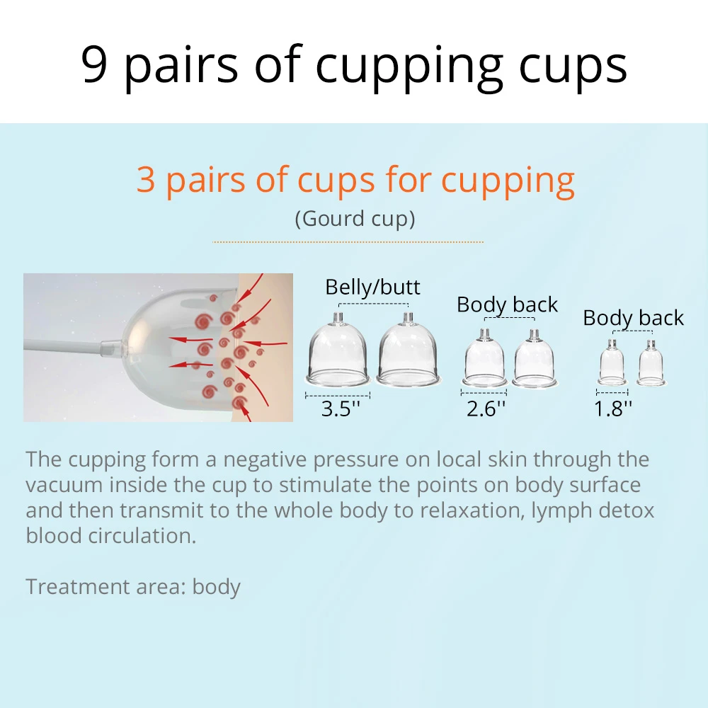 EMS Muscle Stimulator Vacuum Cupping Body Shaping Massager