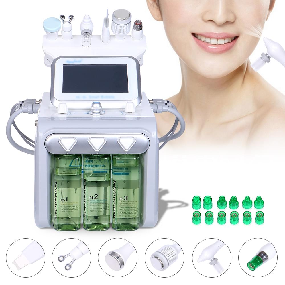 6 in 1 Hydra Dermabrasion Facial Skin Lifting Oxygen Cleansing Machine